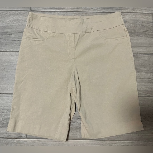 Ruby Rd. | Shorts | Ruby Rd Womens Beige Wide Waistband Slimming ...